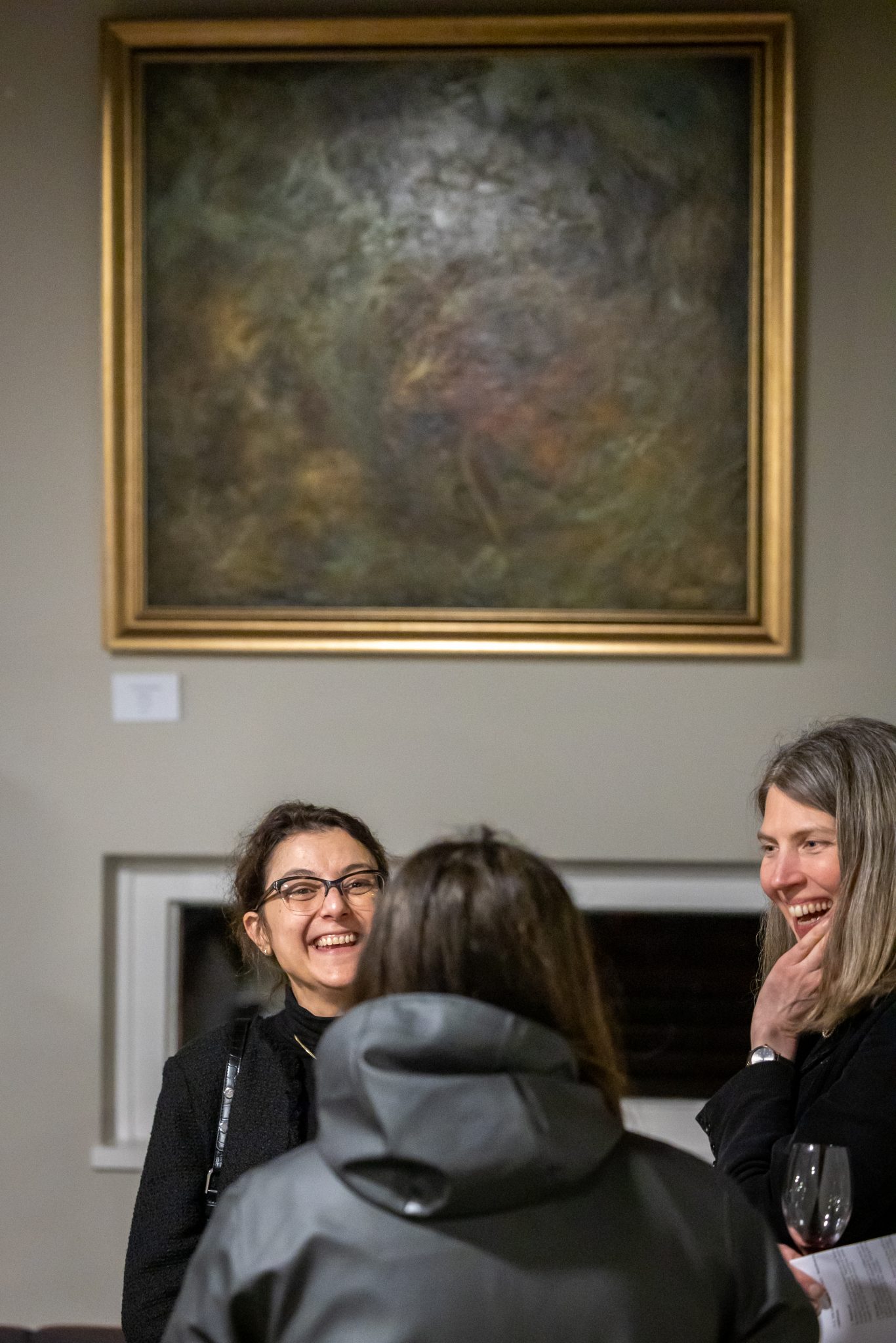 In pictures: members and friends explore 'luminous' paintings by Jill ...