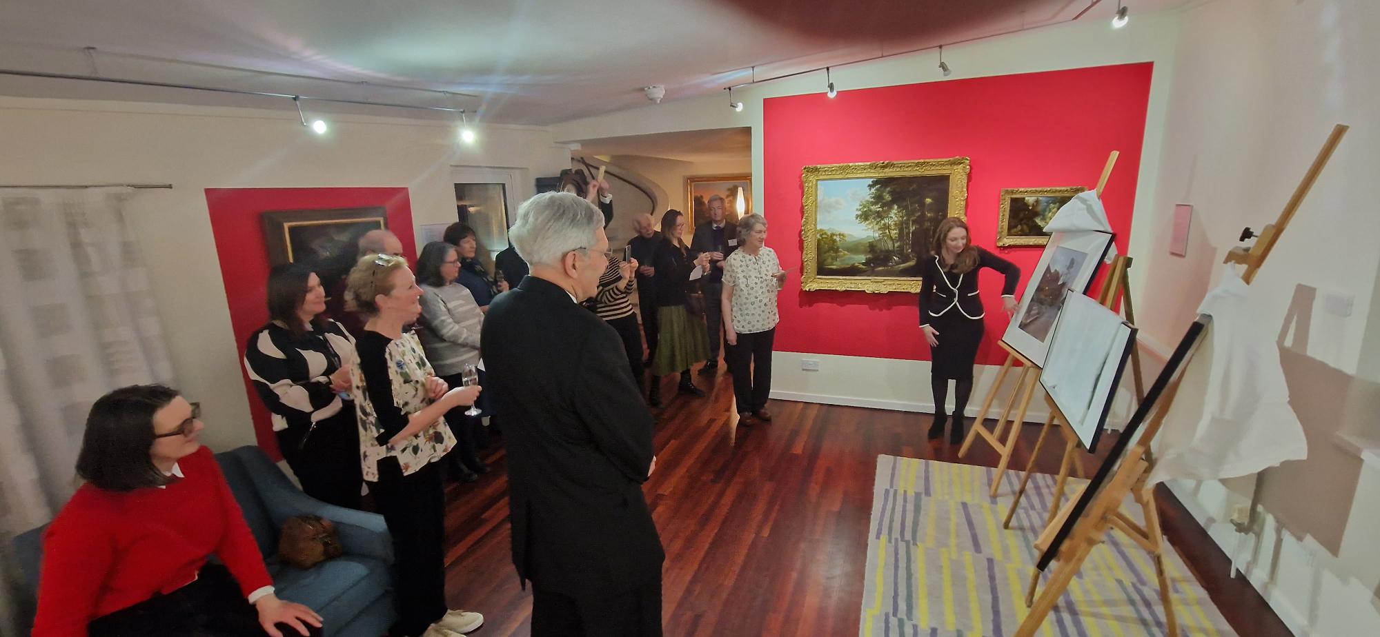 Unveiling of watercolour paintings of Clare Hall - Clare Hall